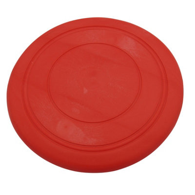 Soft Dog Frisbee Flying Disc - Red (Puppy Toy Throwing Fetch)