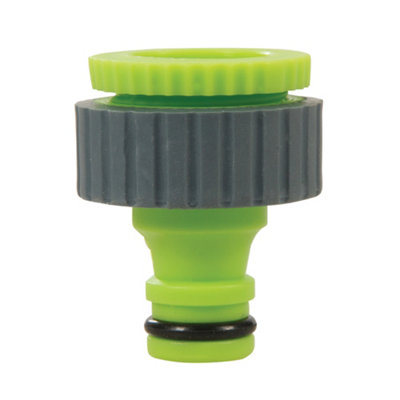 SOFT GRIP TAP CONNECTOR HOSE PIPE FITTING ADAPTER - 1/2" INCH TO 3/4" INCH
