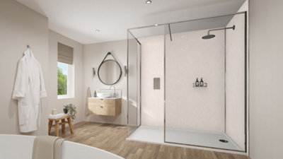 SOFT HAZE MARBLE 2420 X 585 X 11MM LAMINATE PLYWOOD TONGUE & GROOVE