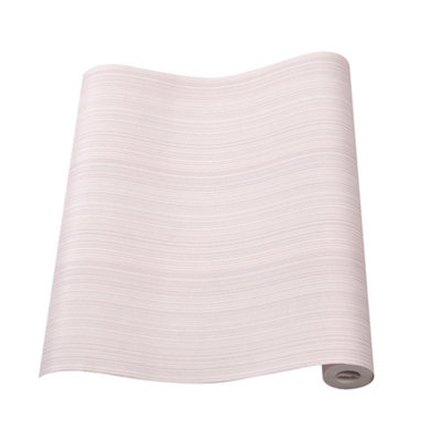 Soft Pale Pink Non-woven Fabric Wallpaper 9.5m L x 0.53m W