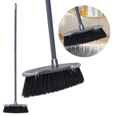 Soft Sweeping Brush 120cm Indoor Broom Stylish Grey Kitchen Floor ...