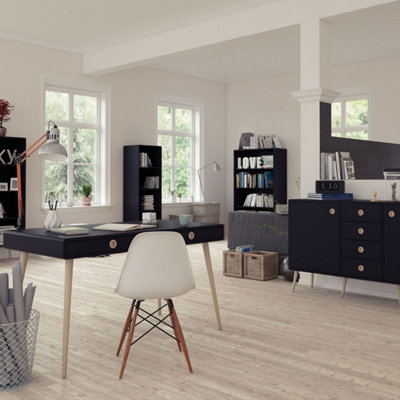 Softline 1 Drawer Chest Black painted | DIY at B&Q