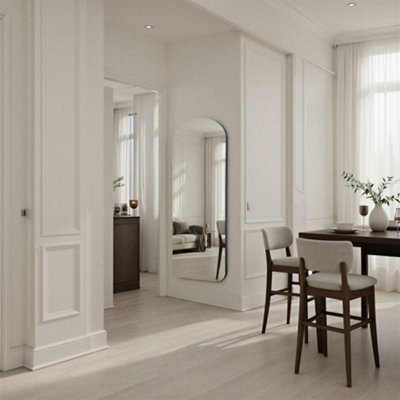 Soho Curved Arch Full Length Mirror Black