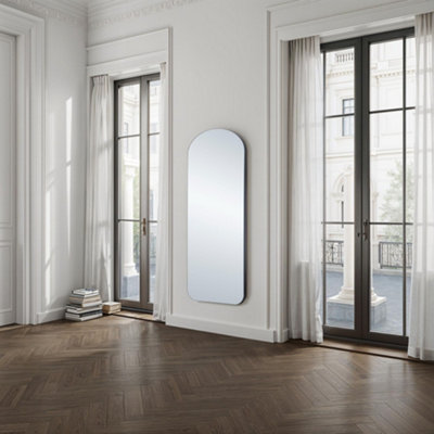 Soho Curved Arch Full Length Mirror Black