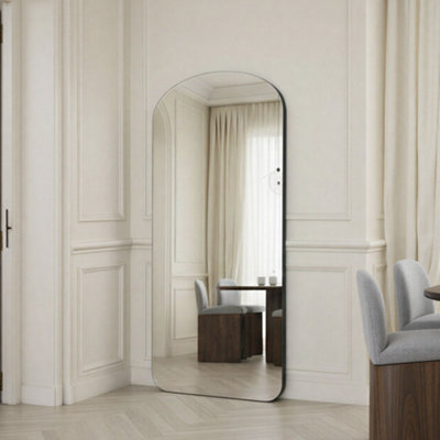 Soho Curved Arch Full Length Mirror Black