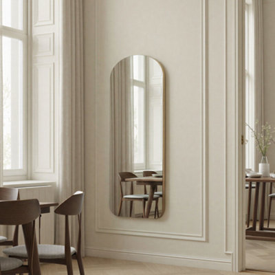 SOHO CURVED ARCH FULL LENGTH MIRROR GOLD