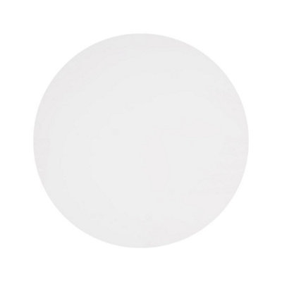 Soho Large White Circular Dining Table with Beech Wood Legs