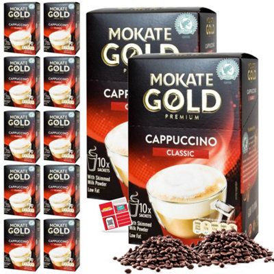 SOL 120pk (12 x 10pk) Mokate Coffee Sachets Cappuccino Classic, Sachet ...