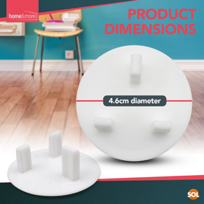SOL 20pk Plug Electric Socket Covers UK Child Safety Plug Socket Covers ...