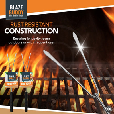 SOL 2pk BBQ Fork Toasting Forks for BBQ, Toasting Marshmallow, Smores ...