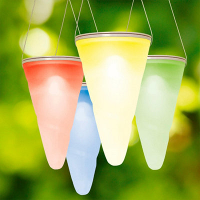 Solalite LED Solar Cone Light Colour Changing