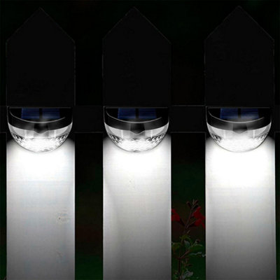 Solalite LED Solar Fence Light (2 Pack) Black