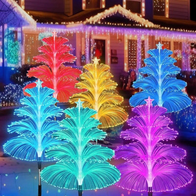 Solar 5-Layer Jellyfish Decorative Ground Plug Lights