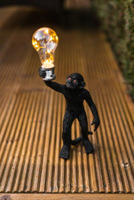 Solar Garden Monkey with Light Bulb | DIY at B&Q