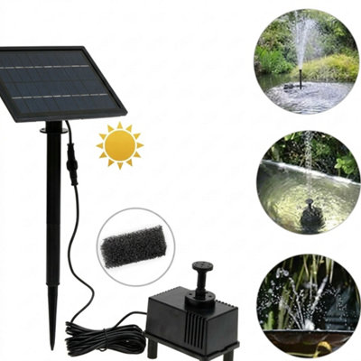 Solar Garden Water Pump Kit with Panel for Outdoor Pond Fountain ...