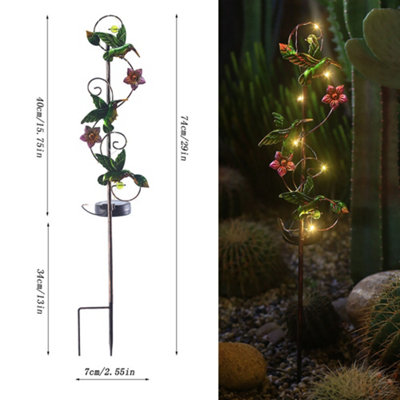 Solar Hummingbird-Shaped Garden Patio Lights