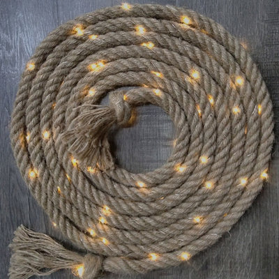 Solar LED Outdoor Garden Hemp Rope Light