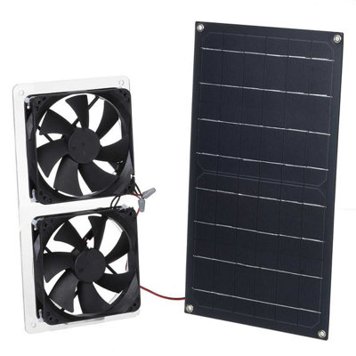 Solar Panel Fan Kit, 100W Weatherproof DC Fan for Small Chicken Coops ...
