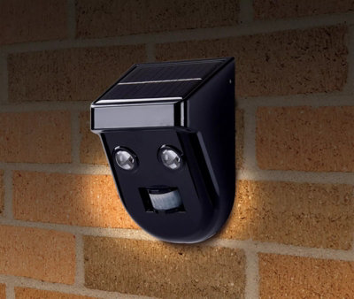 Solar Power LED PIR Motion Sensor Wall Lights Weather Resistant Waterproof Light Pathway Decoration