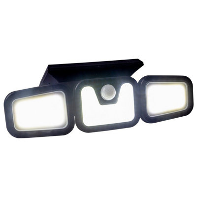 Solar Powered 260 Lumen PIR Motion Sensor Outdoor Security Wall Light ...