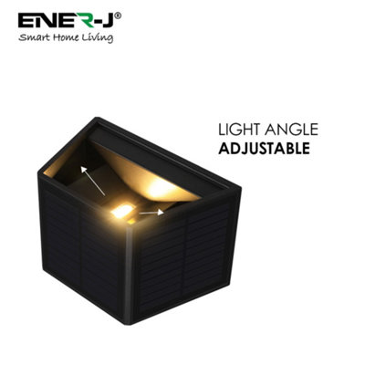 Solar Powered, Adjustable Beam Angle LED Wall Light, Save Electricity ...