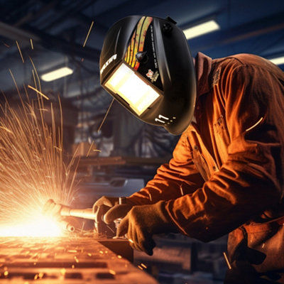 Solar Powered Auto Darkening Welding Helmet