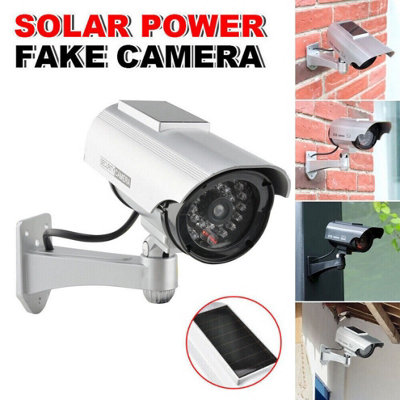 Solar Powered Dummy CCTV Security Camera for Indoor and Outdoor Use ...
