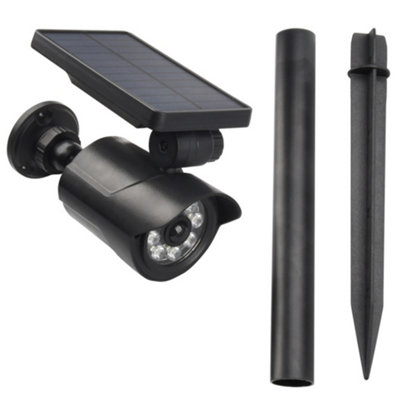 Solar Powered Dummy Security Camera CCTV Indoor/Outdoor Fake Flashing Cam