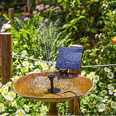 Solar Powered Fountain Water Pump Kit with 6 Fountain Heads