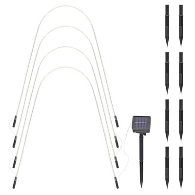 SOLAR-POWERED LED GARDEN ARCH LIGHTS 40 BRIGHT LEDS WATERPROOF OUTDOOR ...