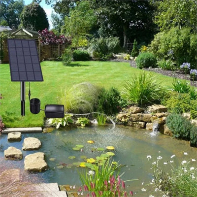 Solar Powered Oxygenator Aerator Air Pump Outdoor Pond Fish Tank