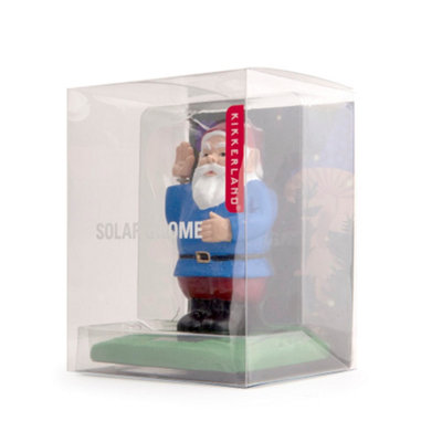 Solar Powered Waving Gnome Garden Ornament