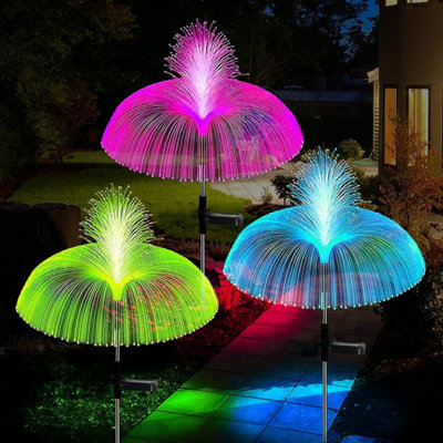 Solar Reed Jellyfish Decorative Ground Plug Lights