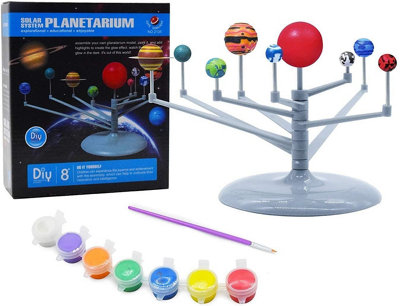 Solar System Planetarium 3D Model Kit Nine Planets Science Glow in Dark ...