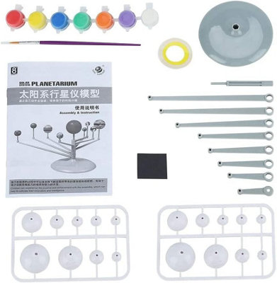 Solar System Planetarium 3D Model Kit Nine Planets Science Glow in Dark ...