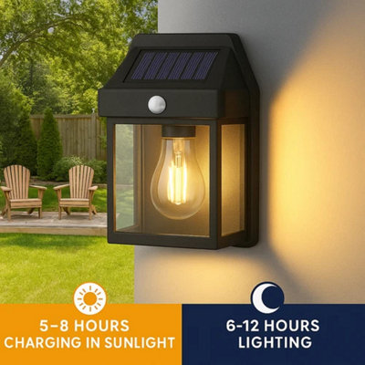Solar Wall Light with Motion Sensor