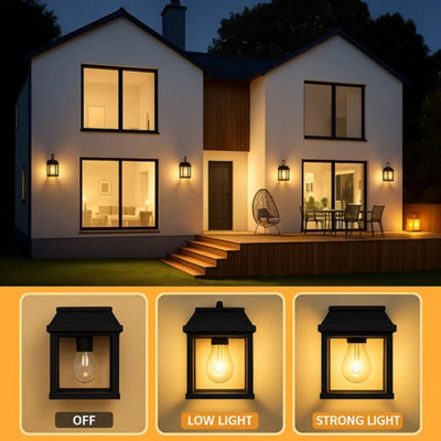 Solar Wall Light with Motion Sensor