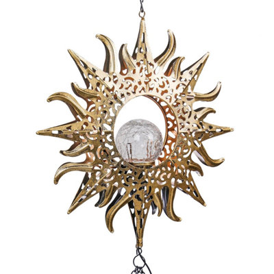 Solar Wind Chimes Lights - Sun Design LED Night Light for Outdoor ...
