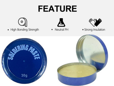 Solder Flux Paste Tin-Prevents Dry Joints & Oxidation 30g