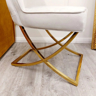 Sole Crossed Legged Dining Chairs (4 Dining Chairs)