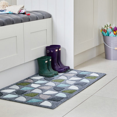 SOLEMATE Hand Carved Windmill Door Mat, 57 X 100 cm