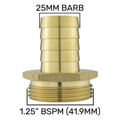 Solid brass pipe hosetails to male bsp thread for pumps,filters water ...