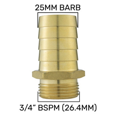 Solid brass pipe hosetails to male bsp thread for pumps,filters water ...