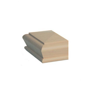 Solid Hemlock Newel Post Contemporary 90mm Kit UK Manufactured ...