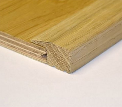 Solid Oak 15mm L-Section Premium Quality (1.10m Long) at B&Q
