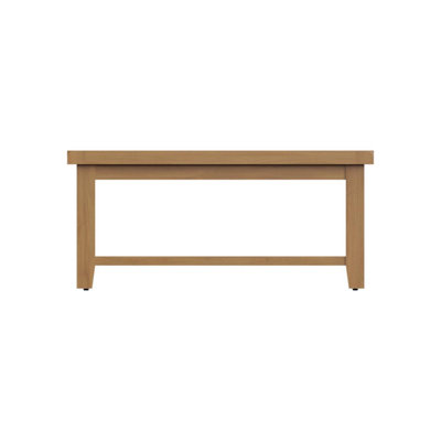 Solid Oak 2 Tier Coffee Table Natural Finish