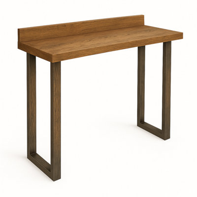Solid Oak Breakfast Bar - Black Ozmo
