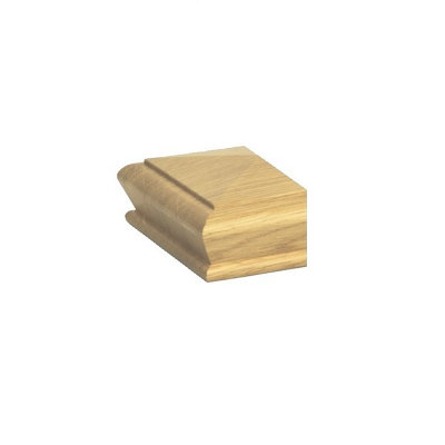 Solid Oak Complete Half Newel Post 70mm x 34mm x 1200mm Inc Cap UK ...