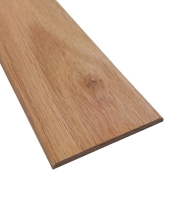 Solid Oak Flat Cover Plate & Transition Door Bar - Unfinished - 45mm ...
