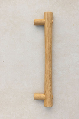 Solid Oak Grab Rail with Concealed Fixings 450mm